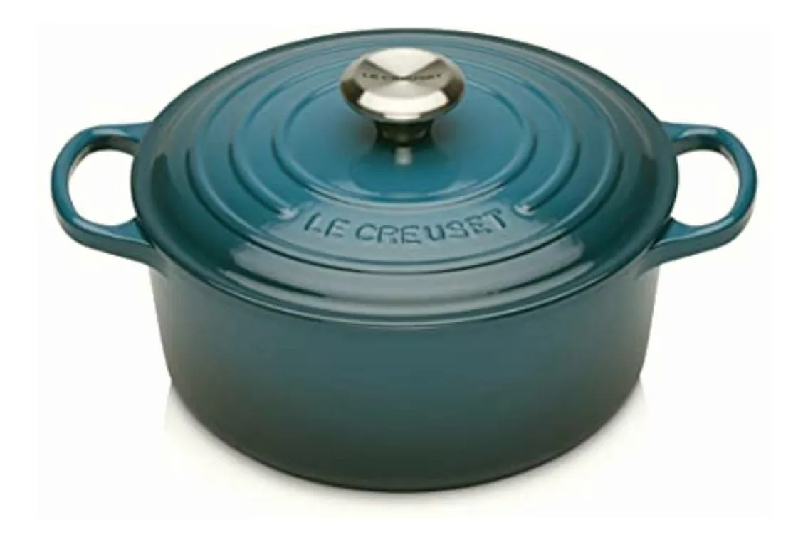 Le Creuset Signature Horno Holandés Redondo de Hierro Colado: 24cm Rojo ...