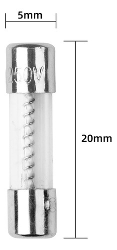Fusibles de Vidrio Lento T5AL 5x20mm 5A 250V - Protección Confiable ...