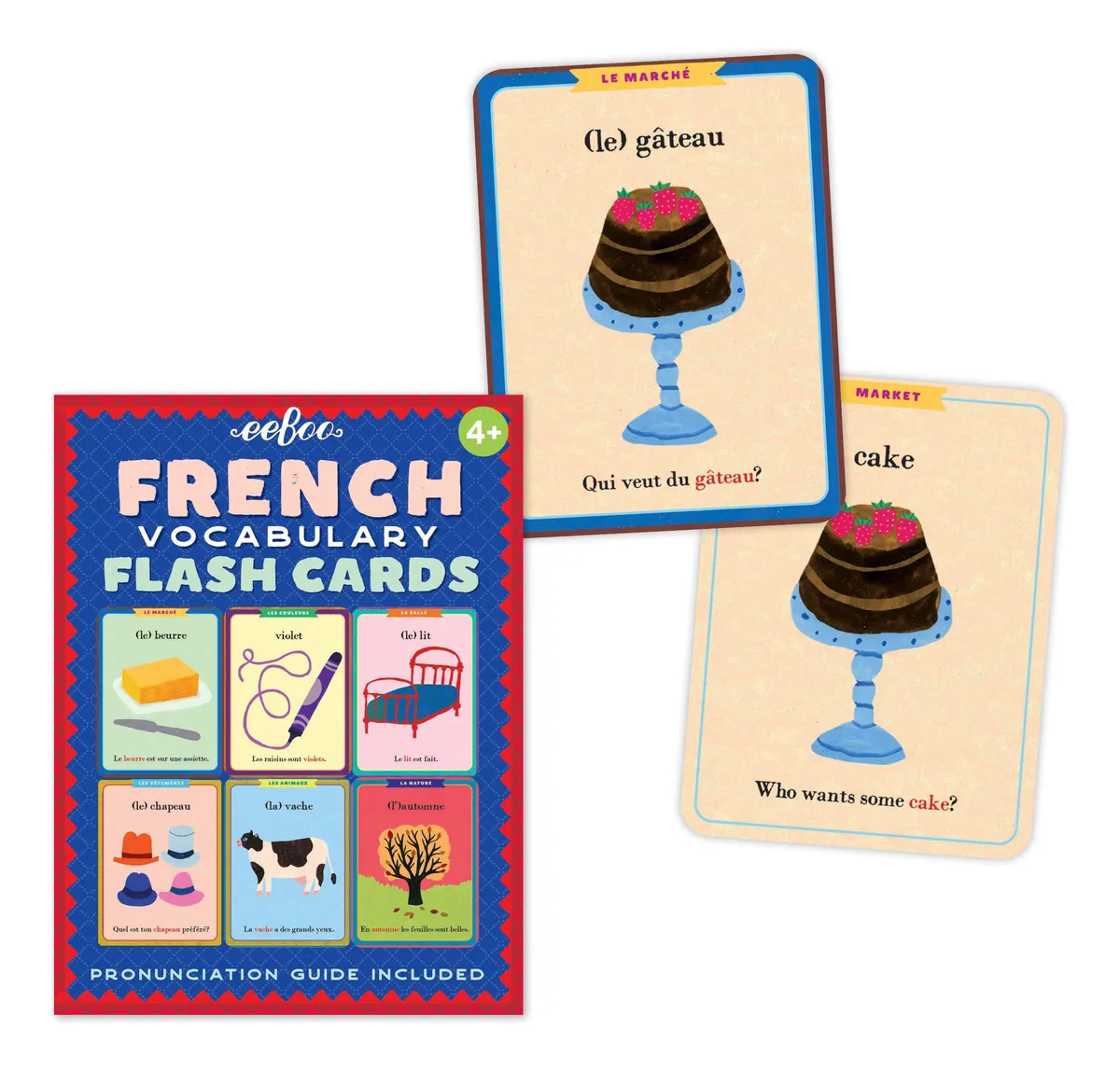 Tarjetas Flash Vocabulario Francés 56 Unidades Duraderas para ...
