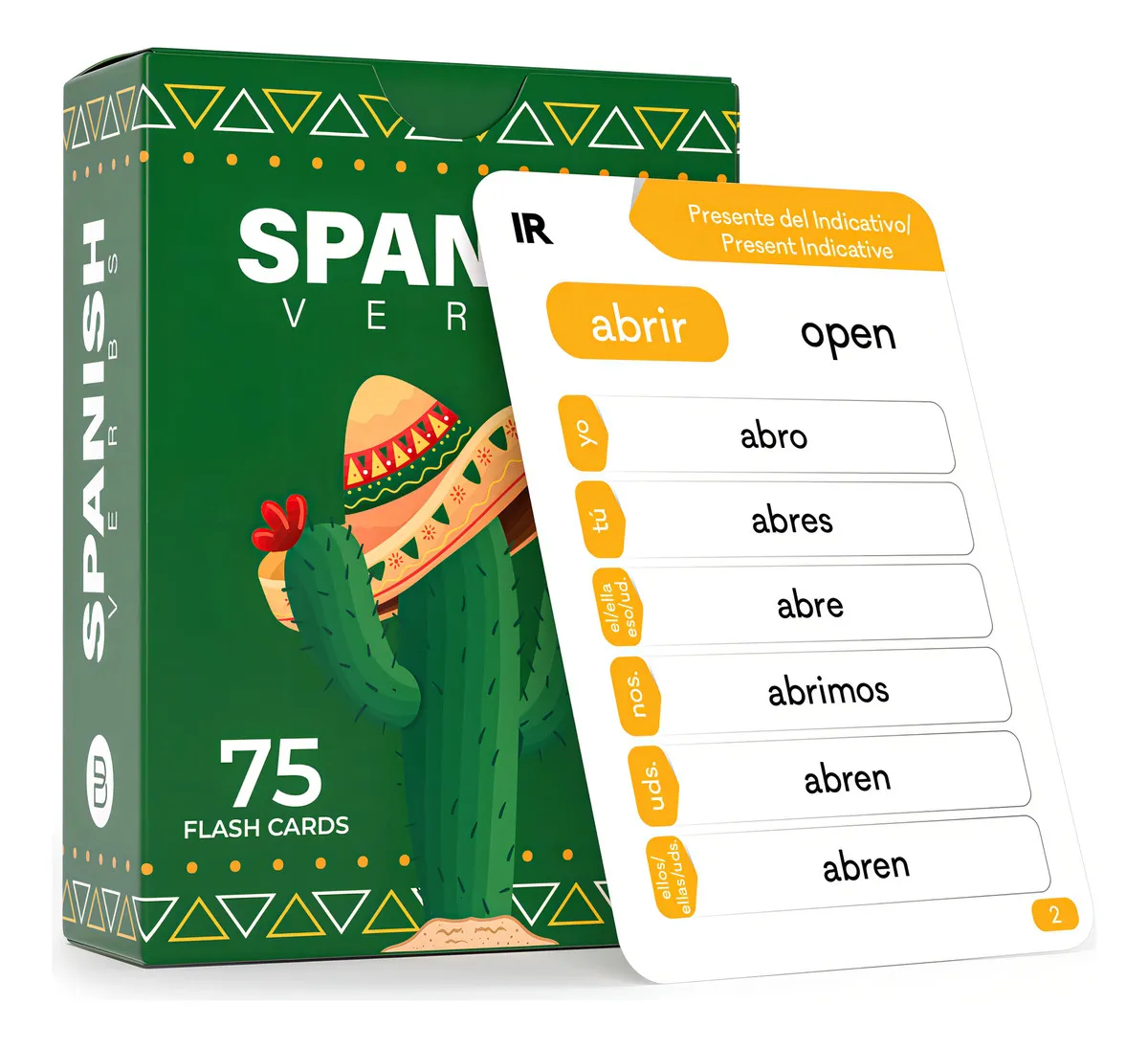 Tarjetas Flash de Conjugación de Verbos en Español: Aprende Español ...